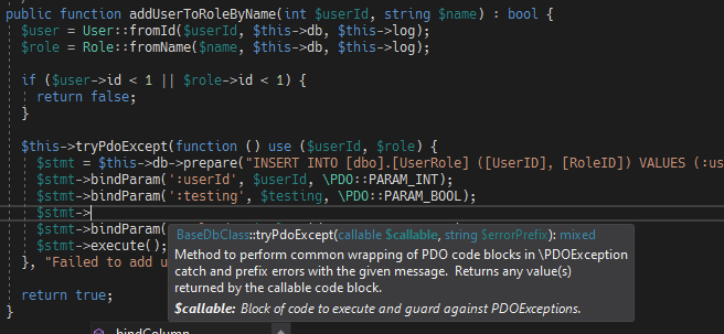 Stuck Intellisense In Closures Php Tools Community Forum Devsense