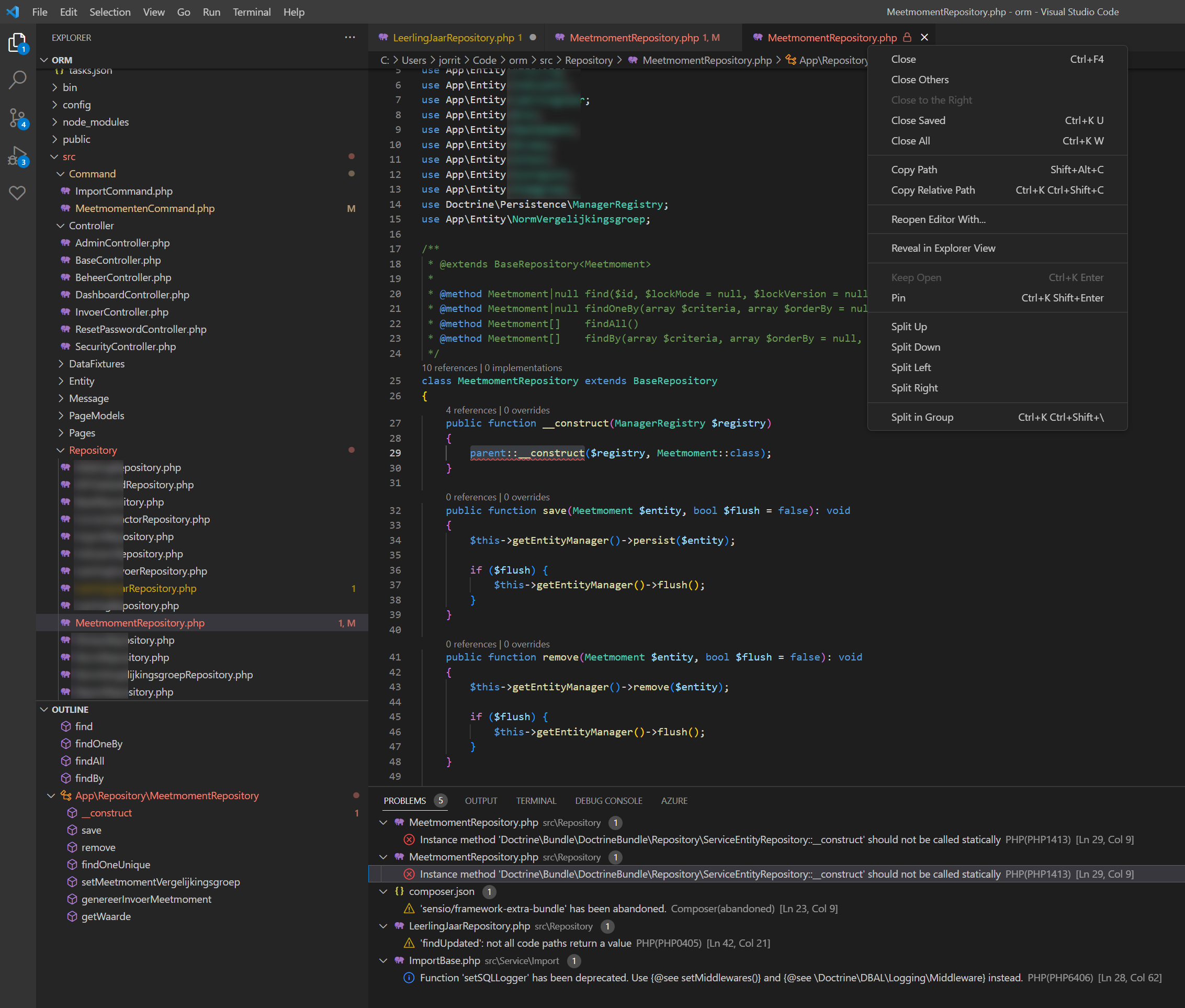 parent::__construct is not static - PHP Tools Community Forum | DEVSENSE